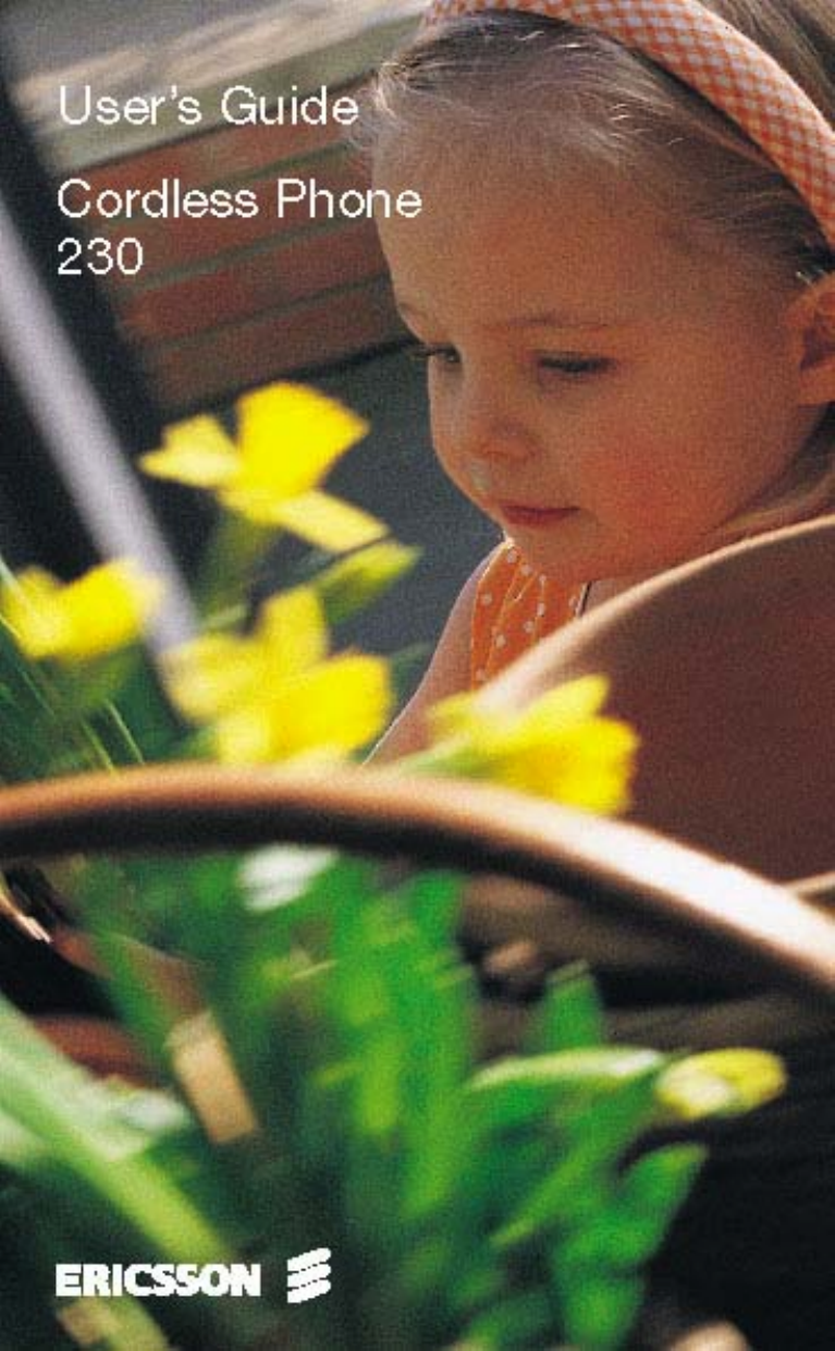 Ericsson 230 Users Manual User Cordless Phone 230, English