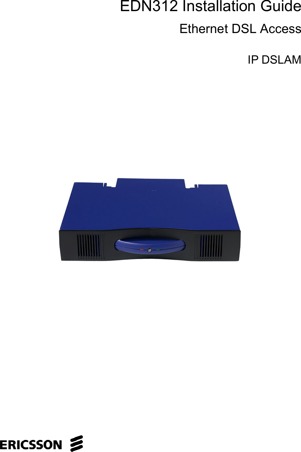 Ericsson Edn312 Users Manual IXI 401A39B4 FT