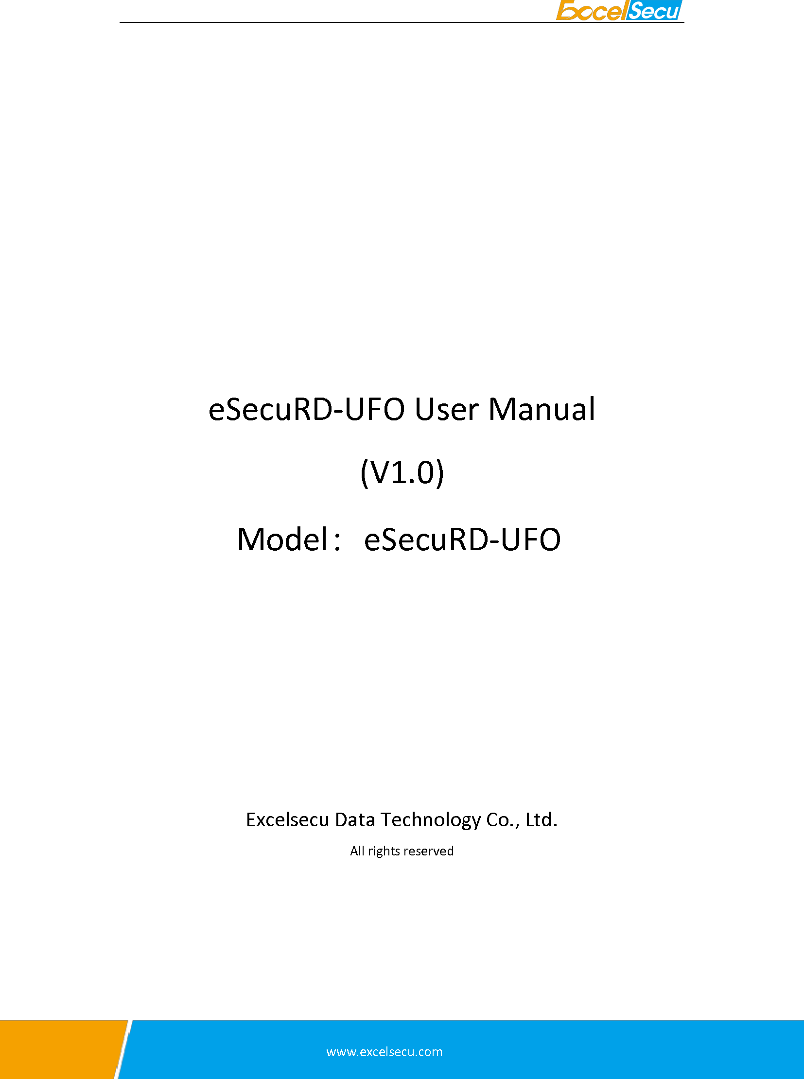 Excelsecu Data Technology ESECURDUFO Dual Interface Card Reader User Manual