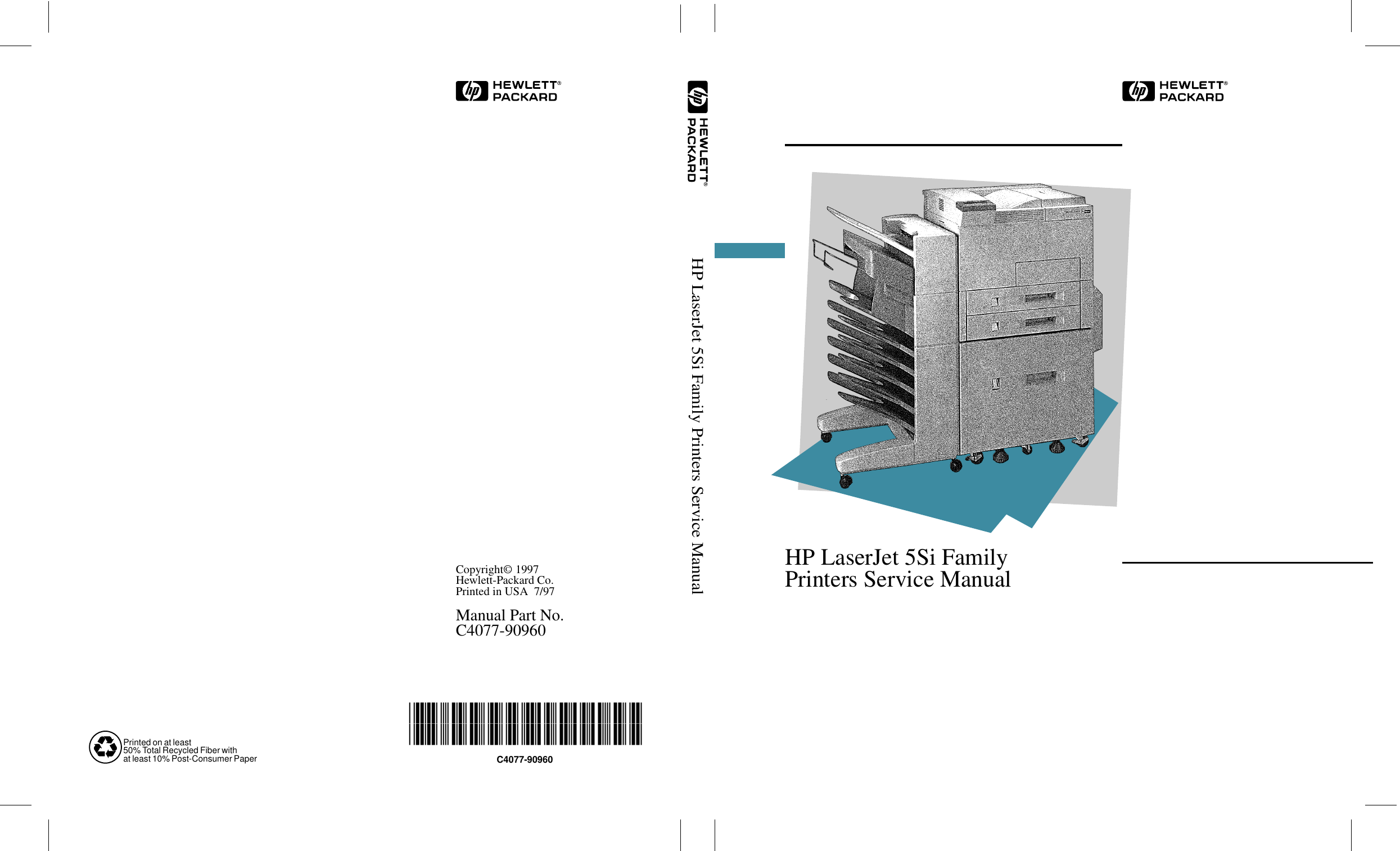 Exp Computer C4077 90960 Users Manual HP LaserJet 5Si Family Printers ...