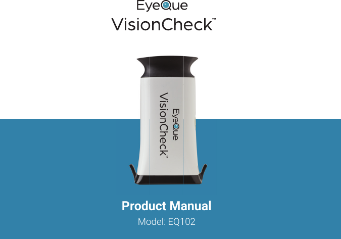 EyeQue EQ102 EyeQue VisionCheck with Bluetooth User Manual