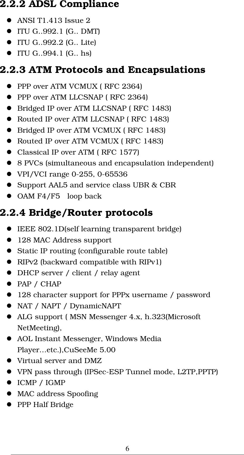 FU CHAN HIGH PILE FC-AL2011PW ADSL MODEM ROUTER User Manual MANUAL