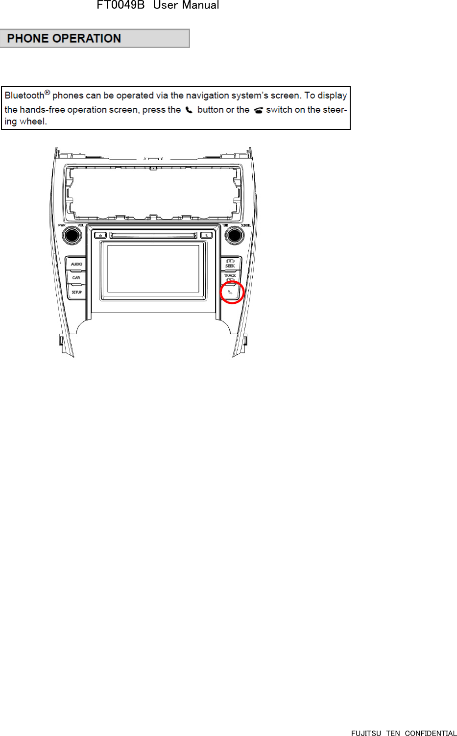 FUJITSU TEN FT0049B Car Audio User Manual 18 FT0049A B User manual Eng