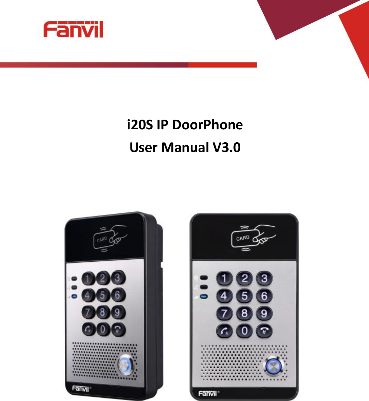 Fanvil Technology I30 IP DoorPhone User Manual