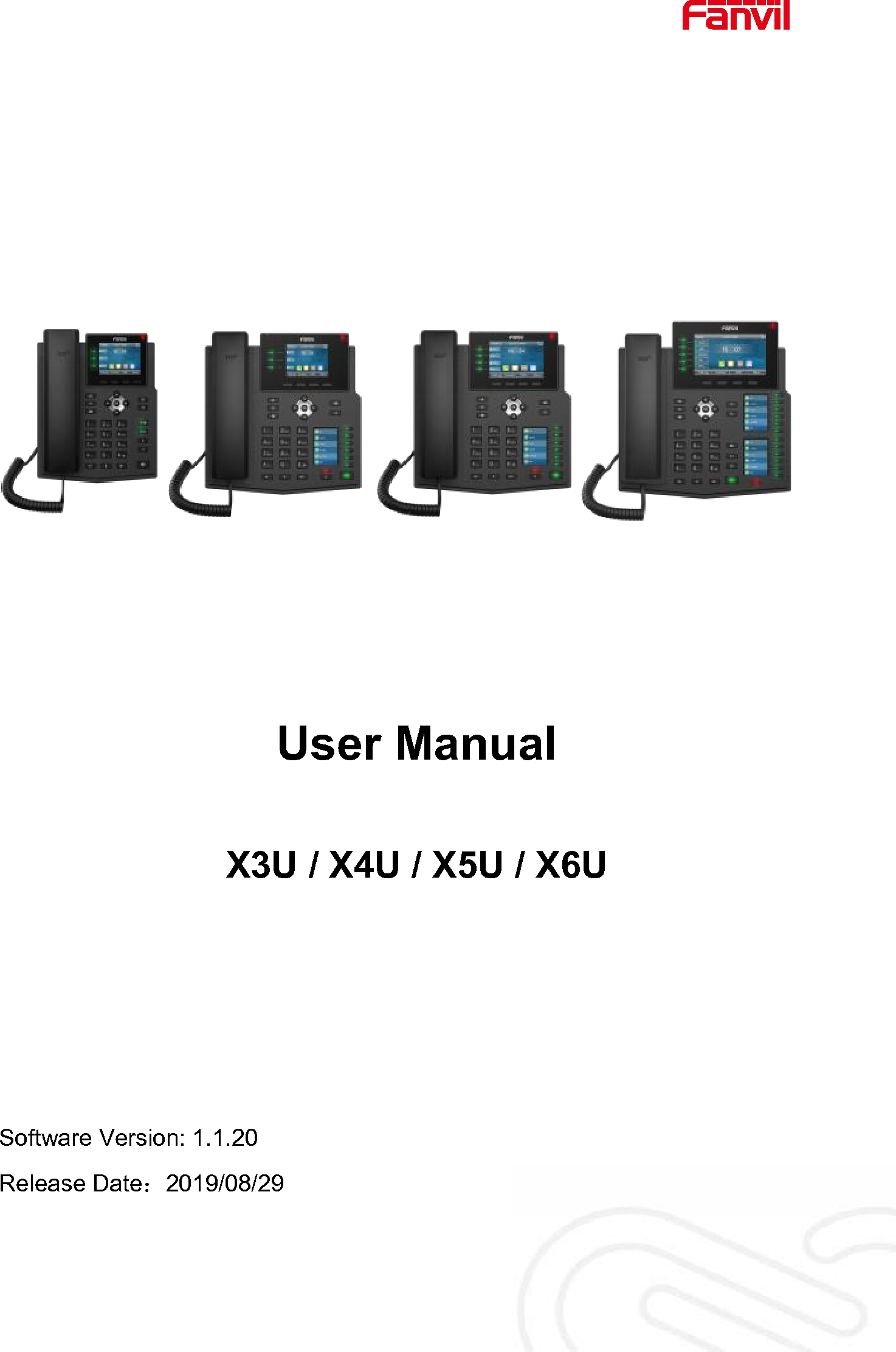Fanvil Technology X5U IP Phone User Manual 15 X5U UserMan US