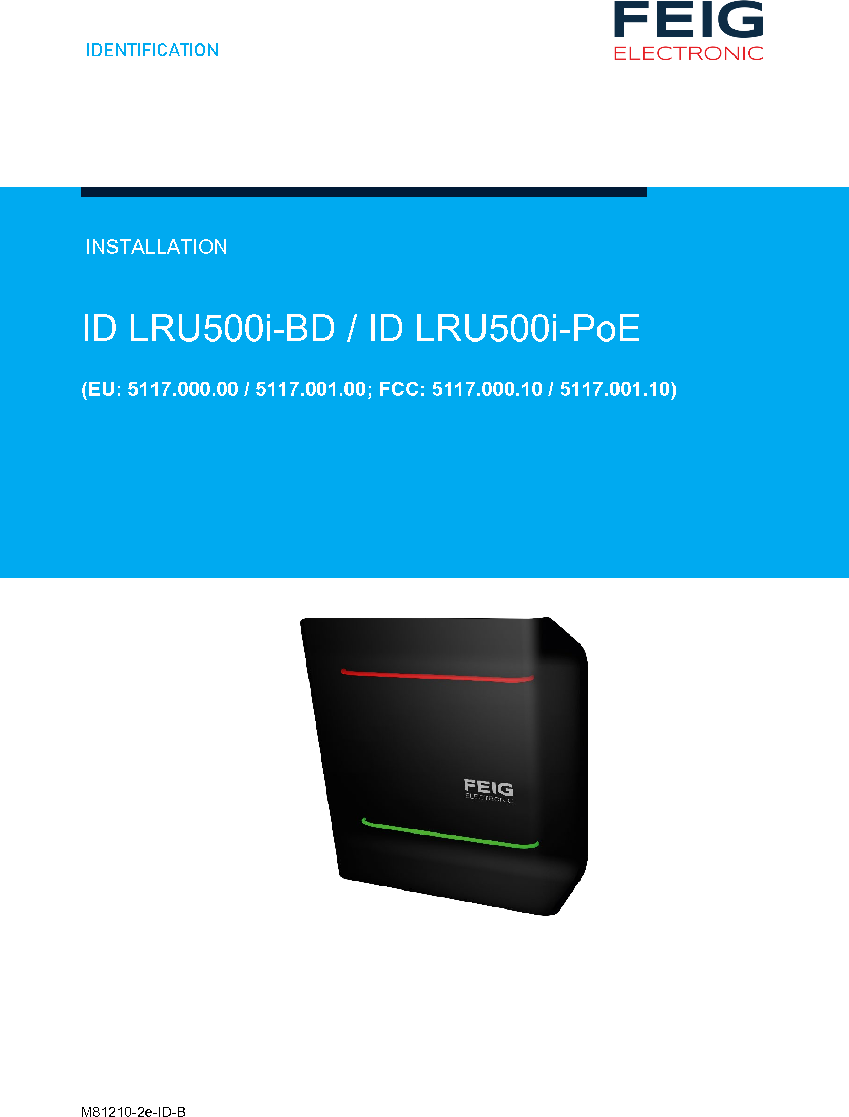 Feig Electronic LRU500I RFID UHF Reader User Manual