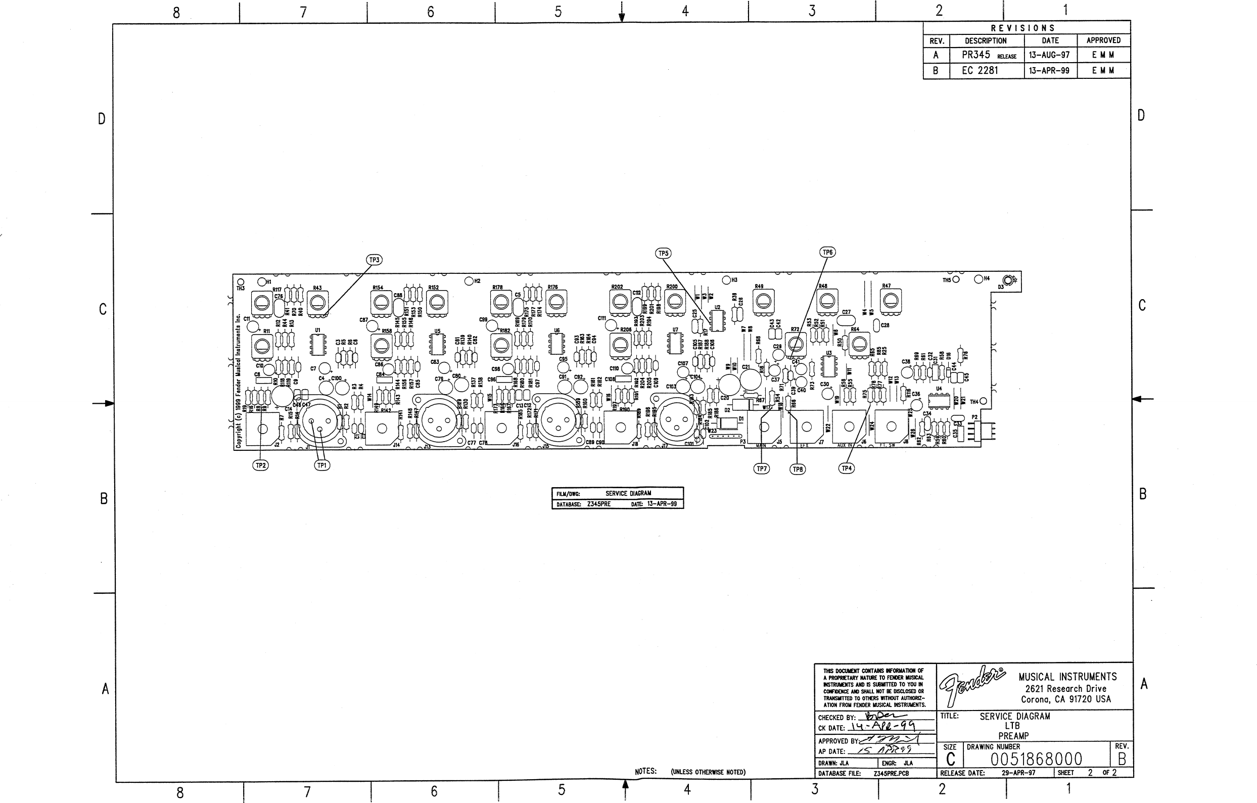 Fender LTB Little Tote Box Schematic