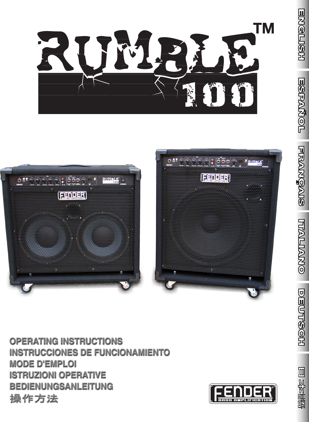 Fender Rumble 100 210 Combo Rev C 2009