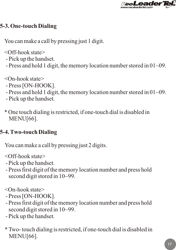Fidelix NEOTEL-811 800 MHz Fixed Wireless Terminal User Manual manual