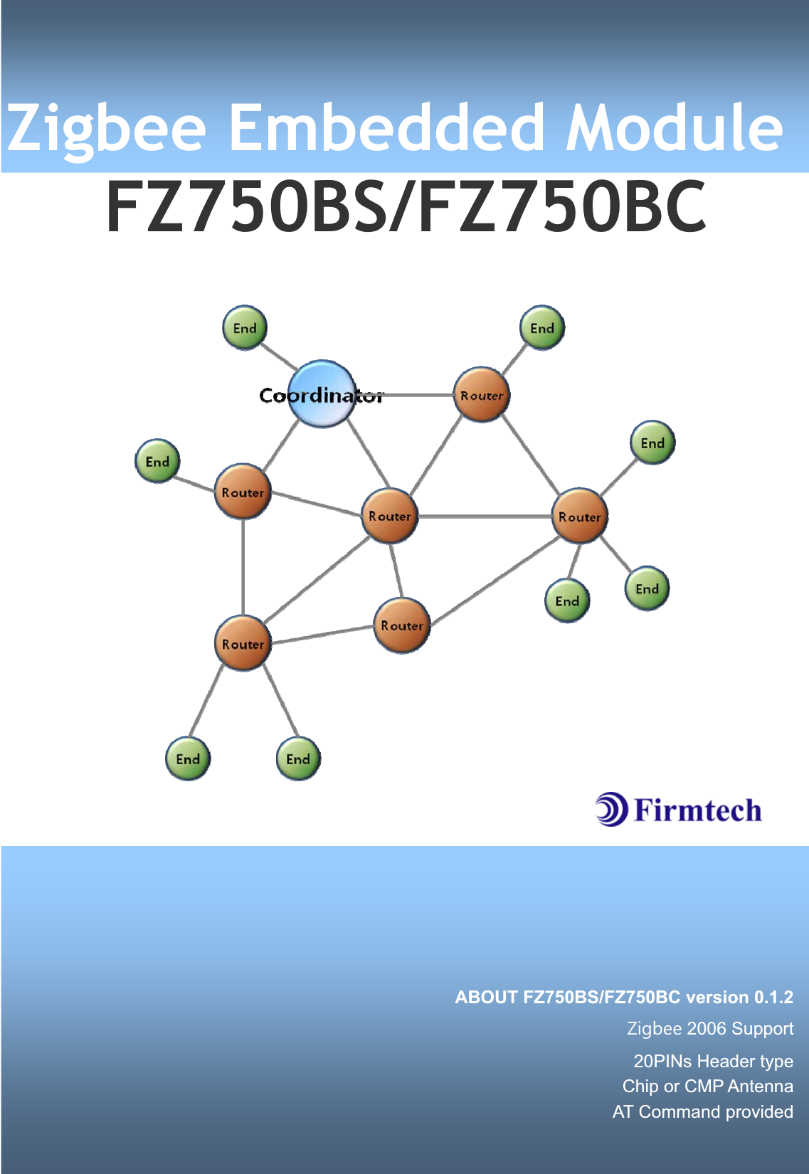 Firmtech FZ750BC ZIGBEE EMBEDDED MODULE User Manual 1