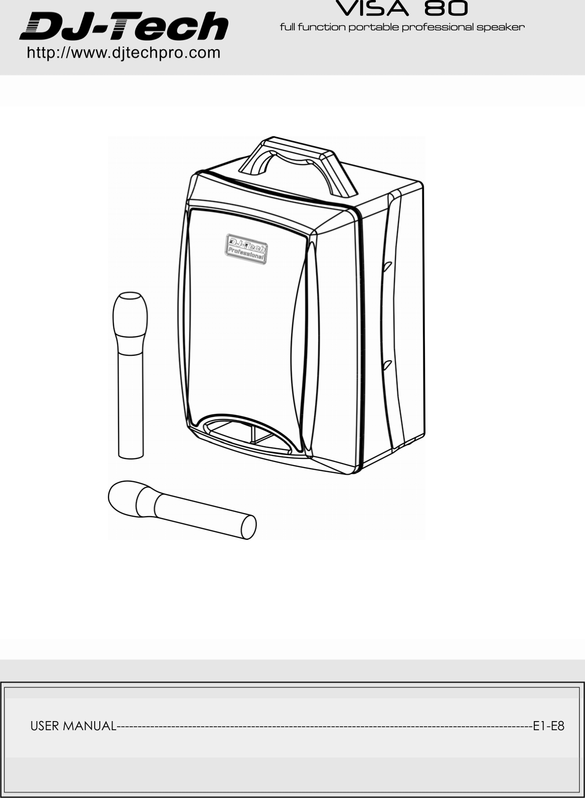 First Audio FD-100B WIRELESS MICROPHONE User Manual