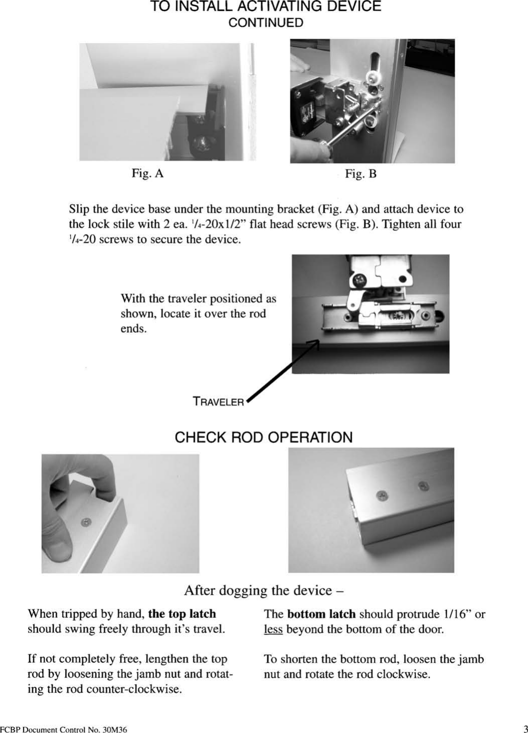 First Choice Building Products 3600 Series Installation Manual