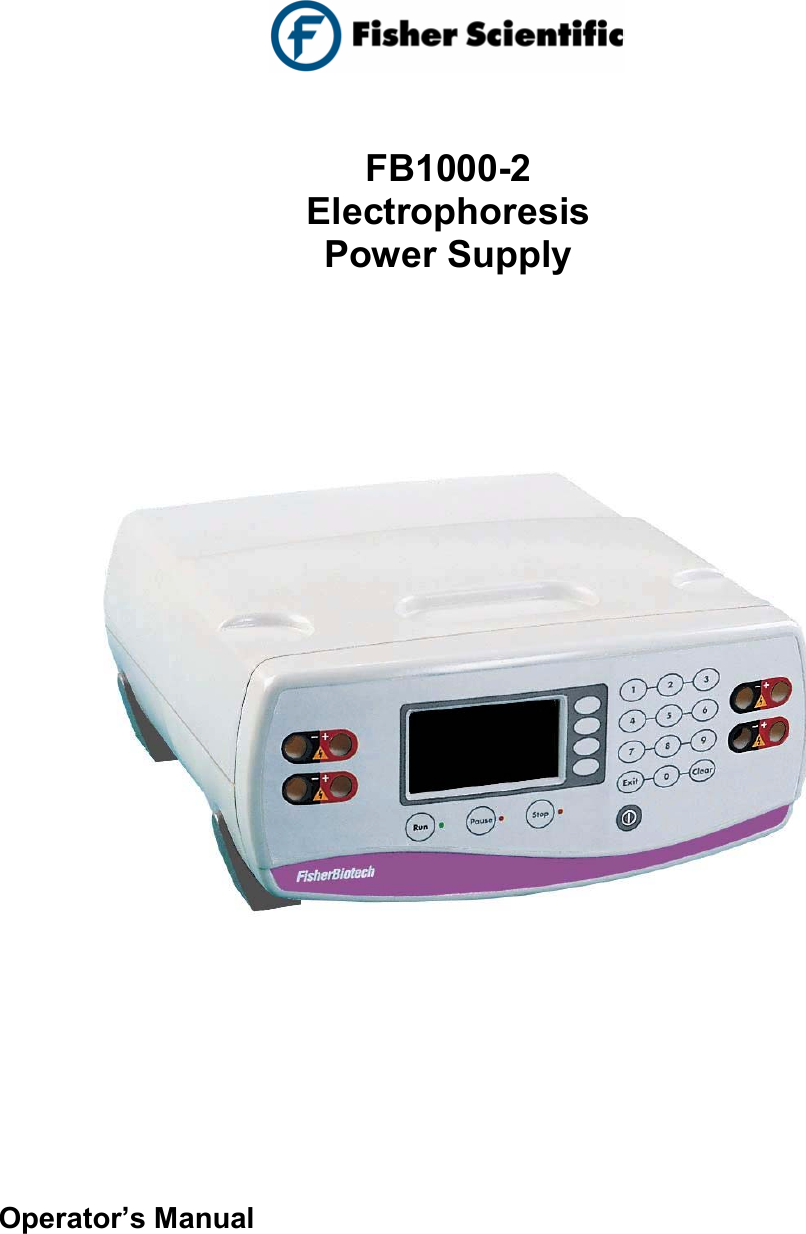 Fisher Fb1000 2 Users Manual 7608177_A