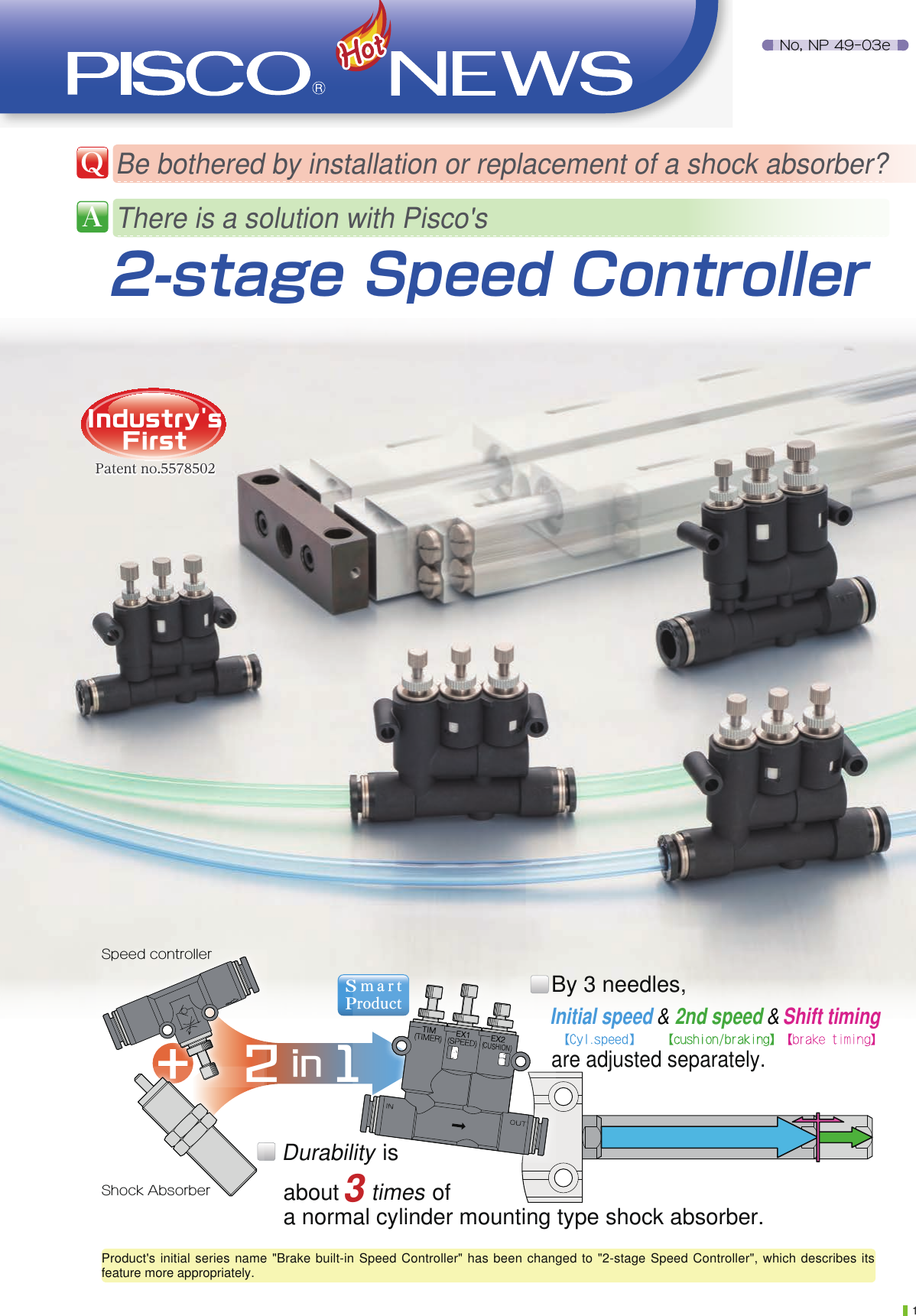 Flow Pisco 2 Stage Speed Control 1505490155 Bjsu1 User Manual