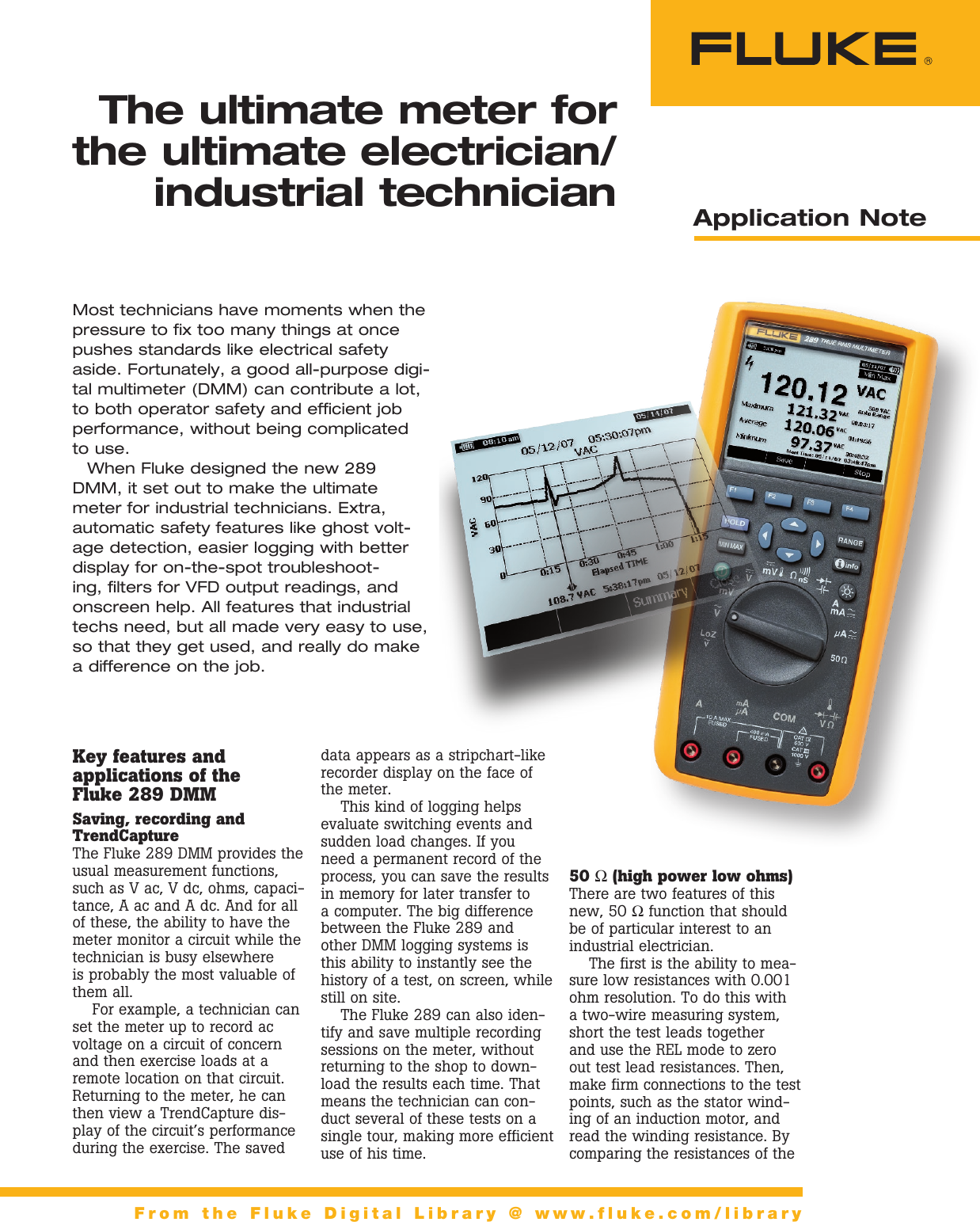 Fluke 289 Application Note