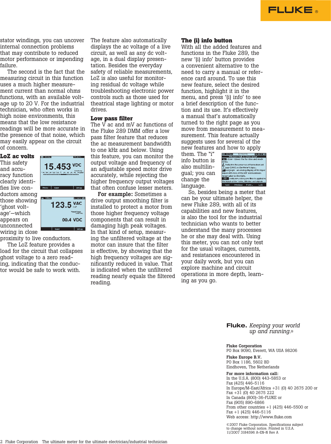 Fluke 289 Application Note