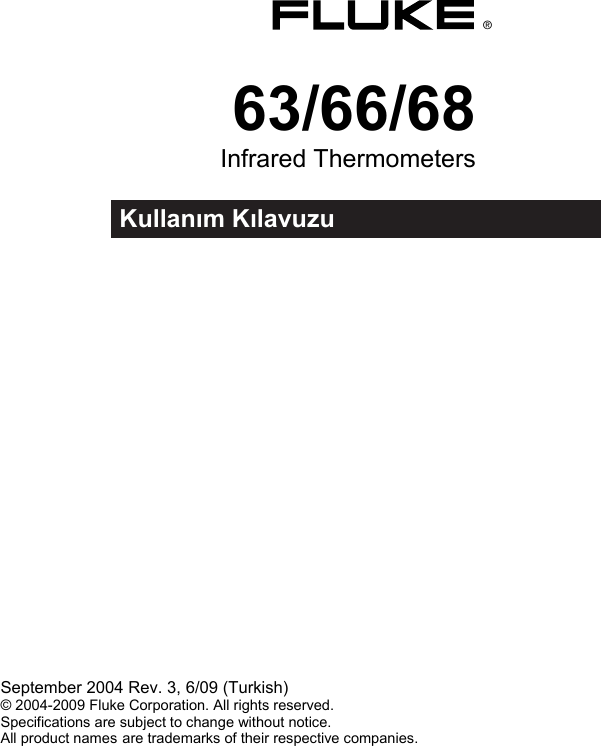 Fluke 63 Mini Ir Users Manual