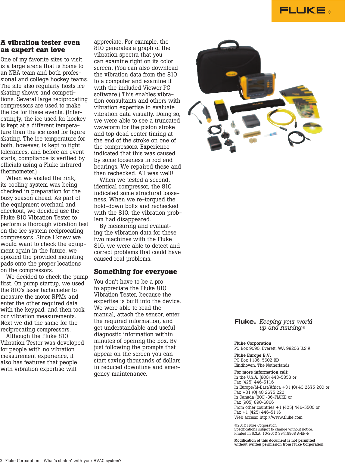 Fluke 810 Application Note What’s Shakin’ With Your HVAC System?