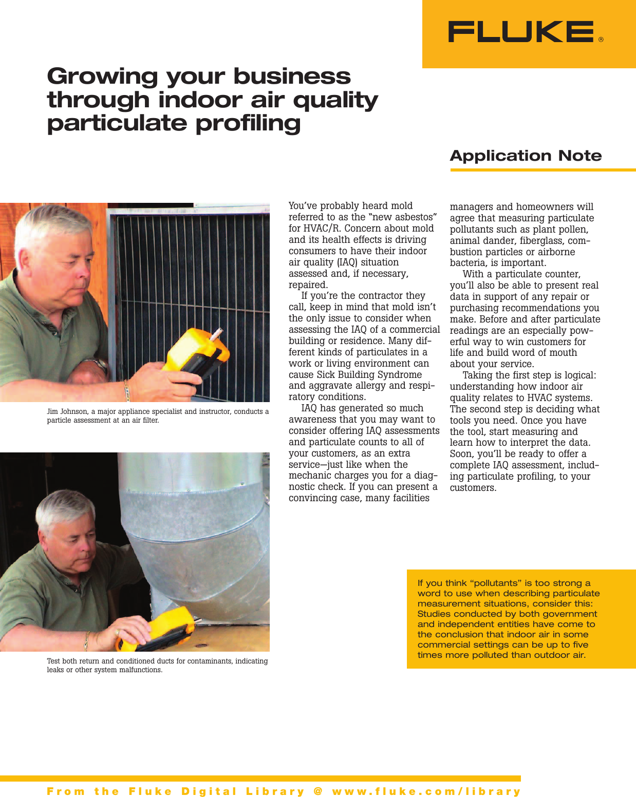 Fluke 985 Application Note 2412973