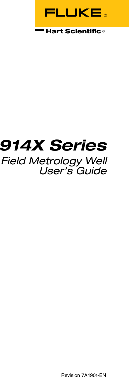 Fluke Calibration 9142 Users Manual