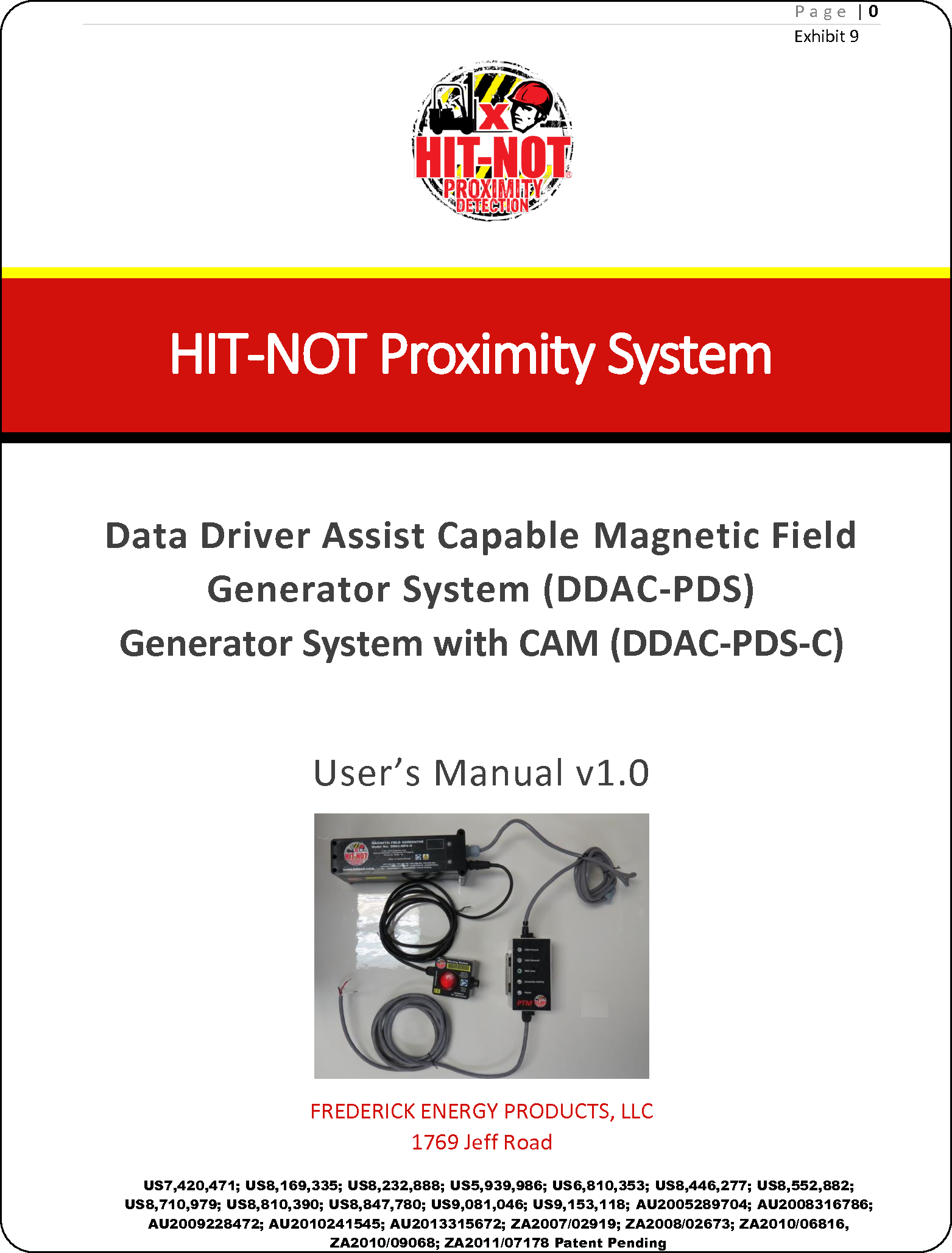 Frederick Energy DDAC-C-PDS Magnetic Field Generator with CAM User Manual