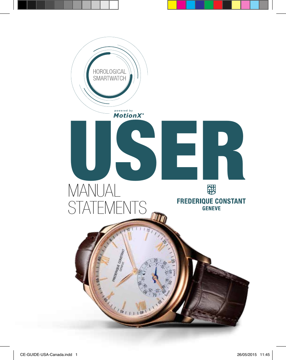 Frederique Constant 0001 Horological Smartwatch User Manual UserManual ...