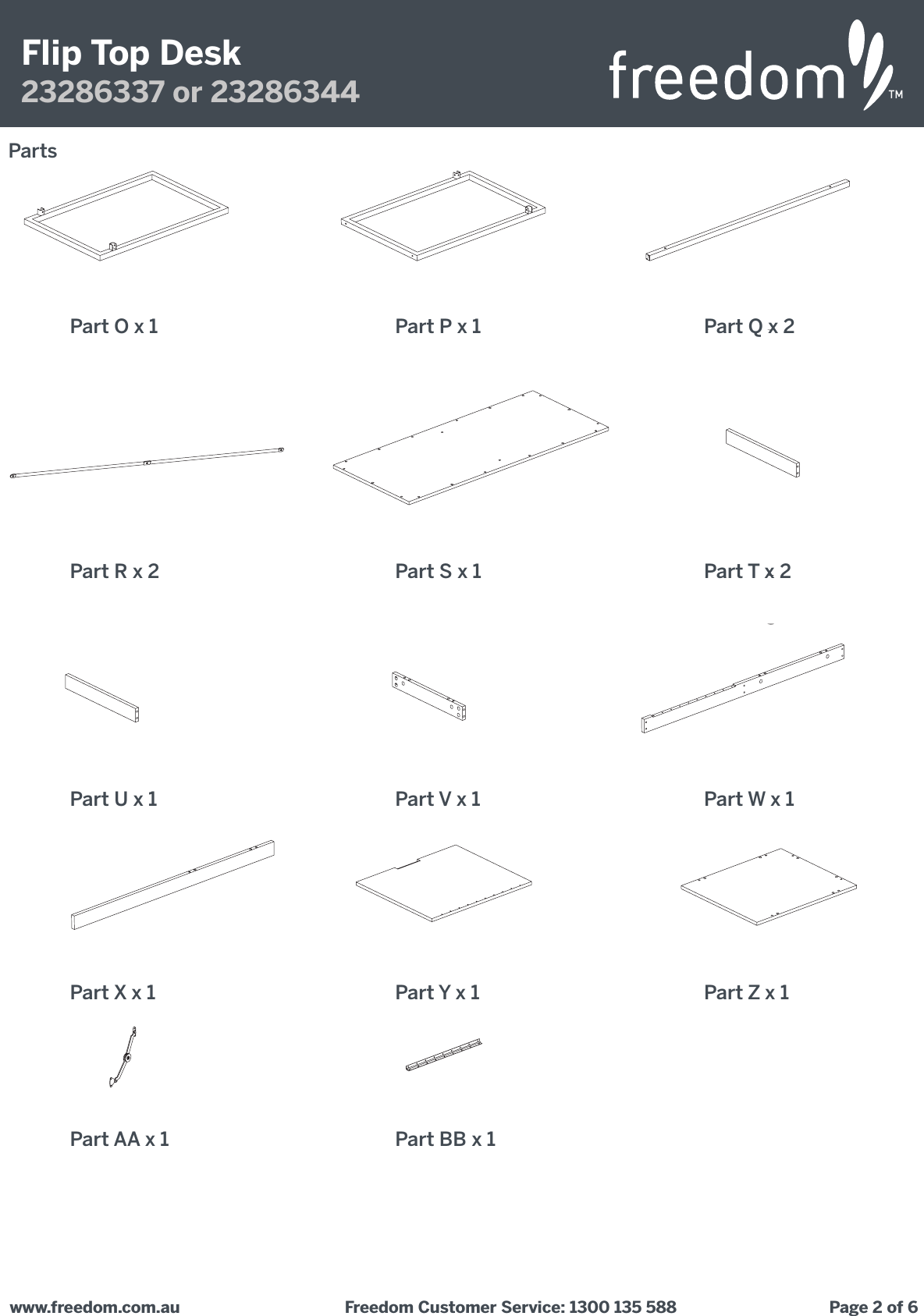 Freedom Flip Top Desk