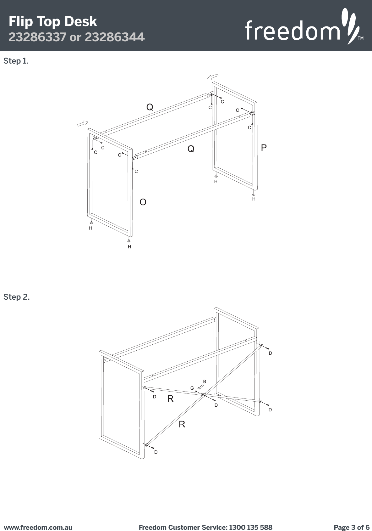Freedom Flip Top Desk