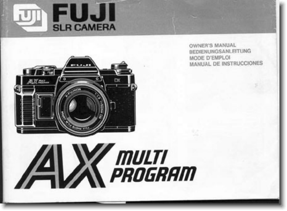 Fuji Ax Multi Program Owners Manual