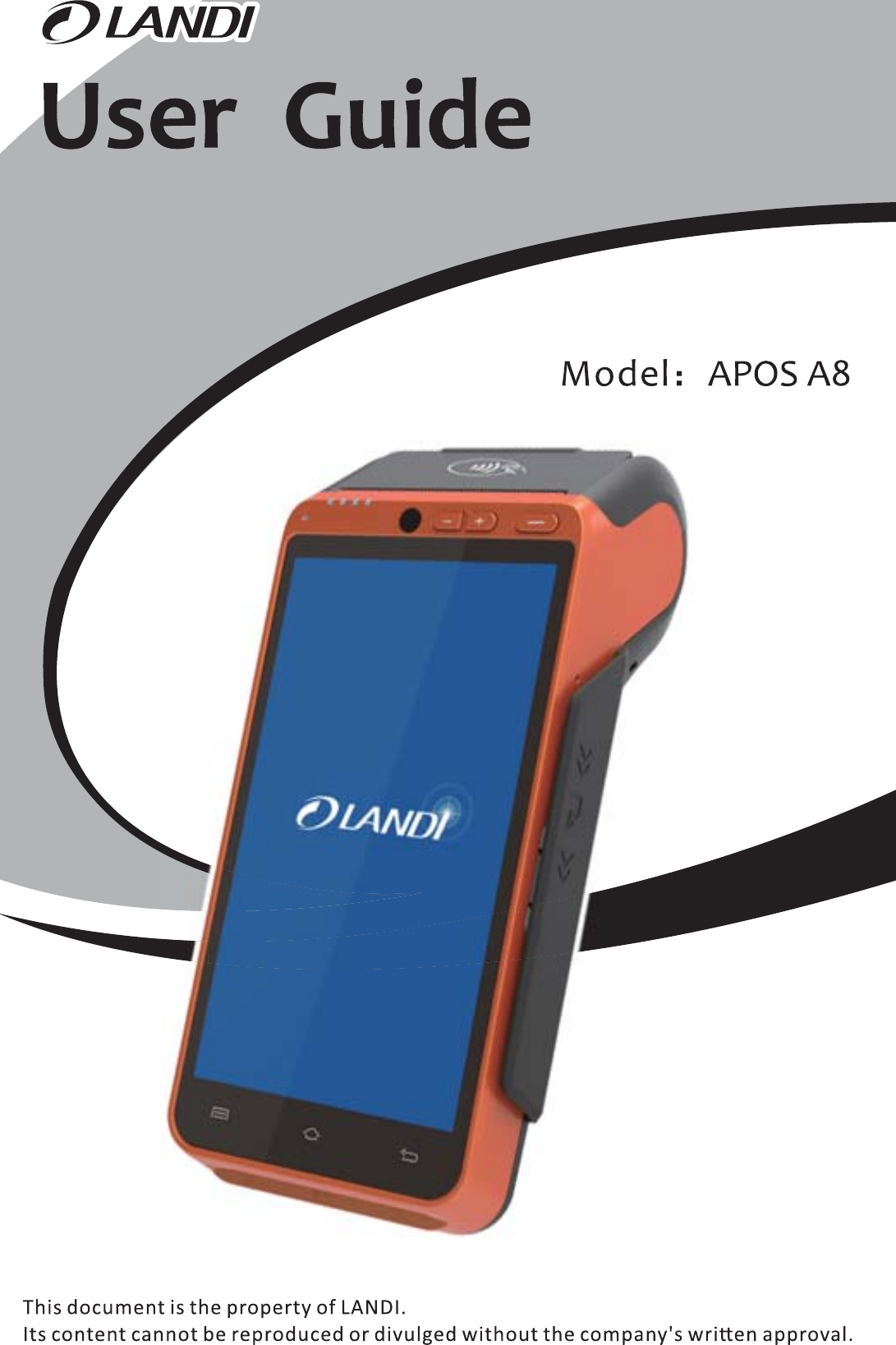 Fujian LANDI Commercial Equipment APOSA8LEWF APOS A8 User Manual