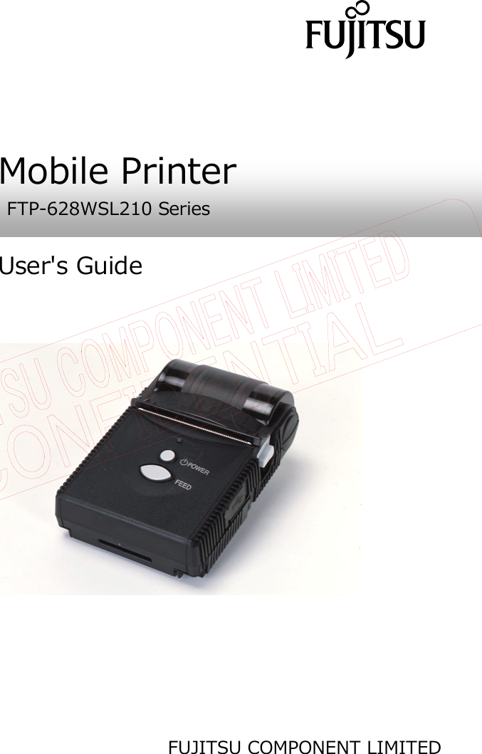 Fujitsu Component FTP628WSL211A Mobile Printer User Manual en 20120831 01