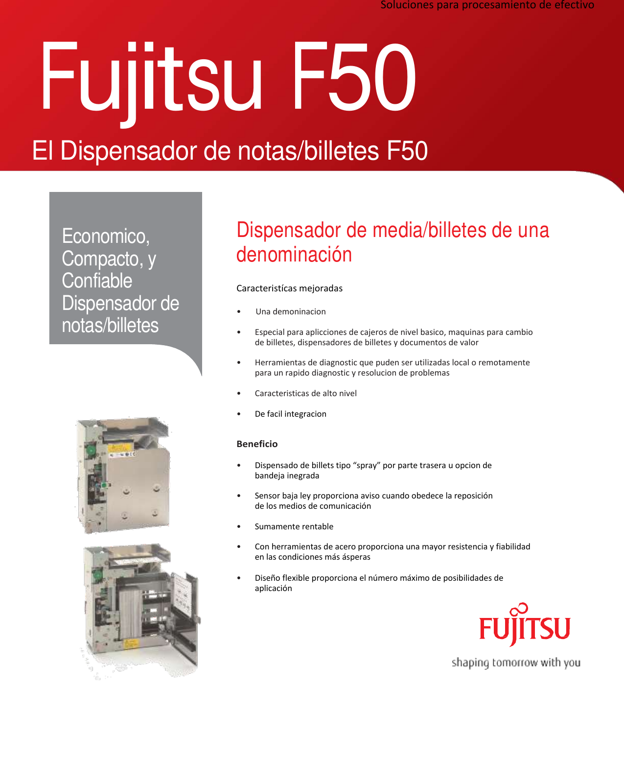 Fujitsu Folletos Publicitarios F50 DS Spanish New032116
