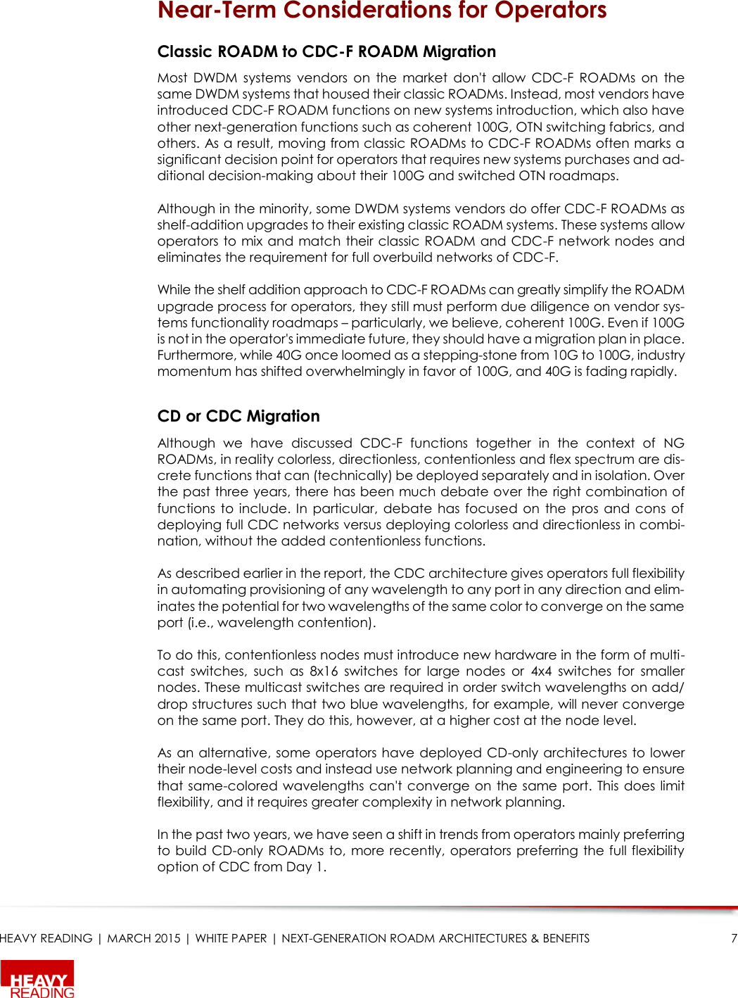 Fujitsu White Paper Next Generation ROADM Architectures And Benefits NG