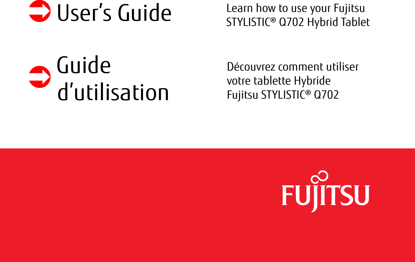 Fujitsu Stylistic Q702 Instruction Manual