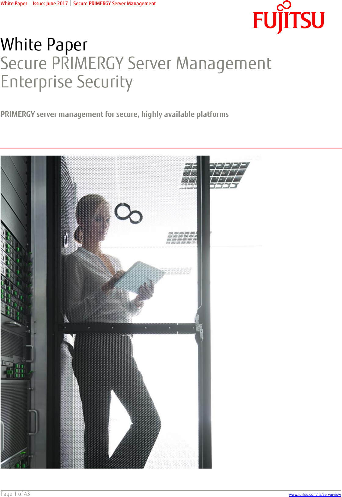 Fujitsu Secure PRIMERGY Server Management White Paper: Sm security en