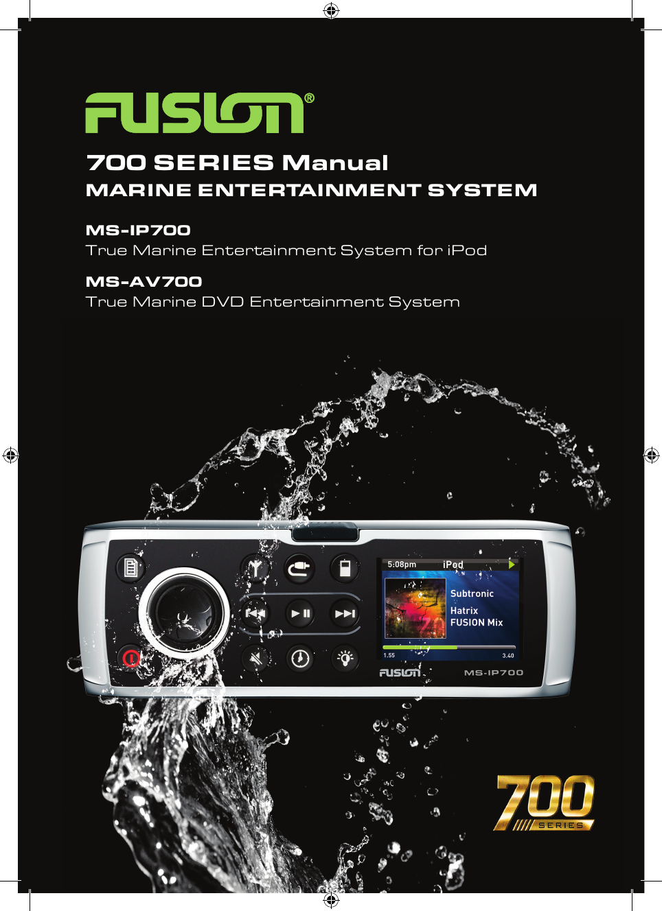 Fusion Electronics Car Stereo System Ms Av700 Users Manual