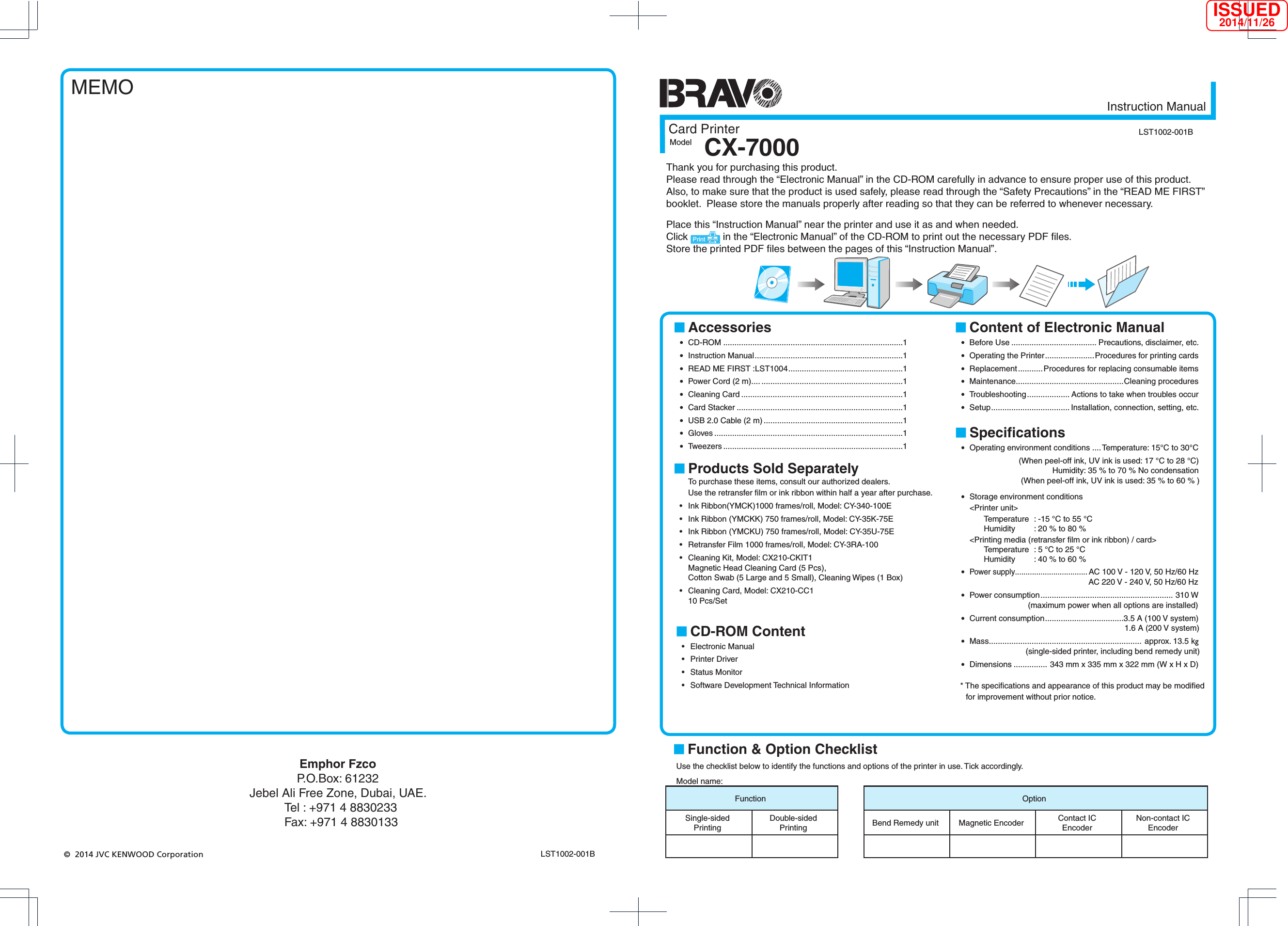 G Printec G6J001 Card Printer User Manual CX 7000
