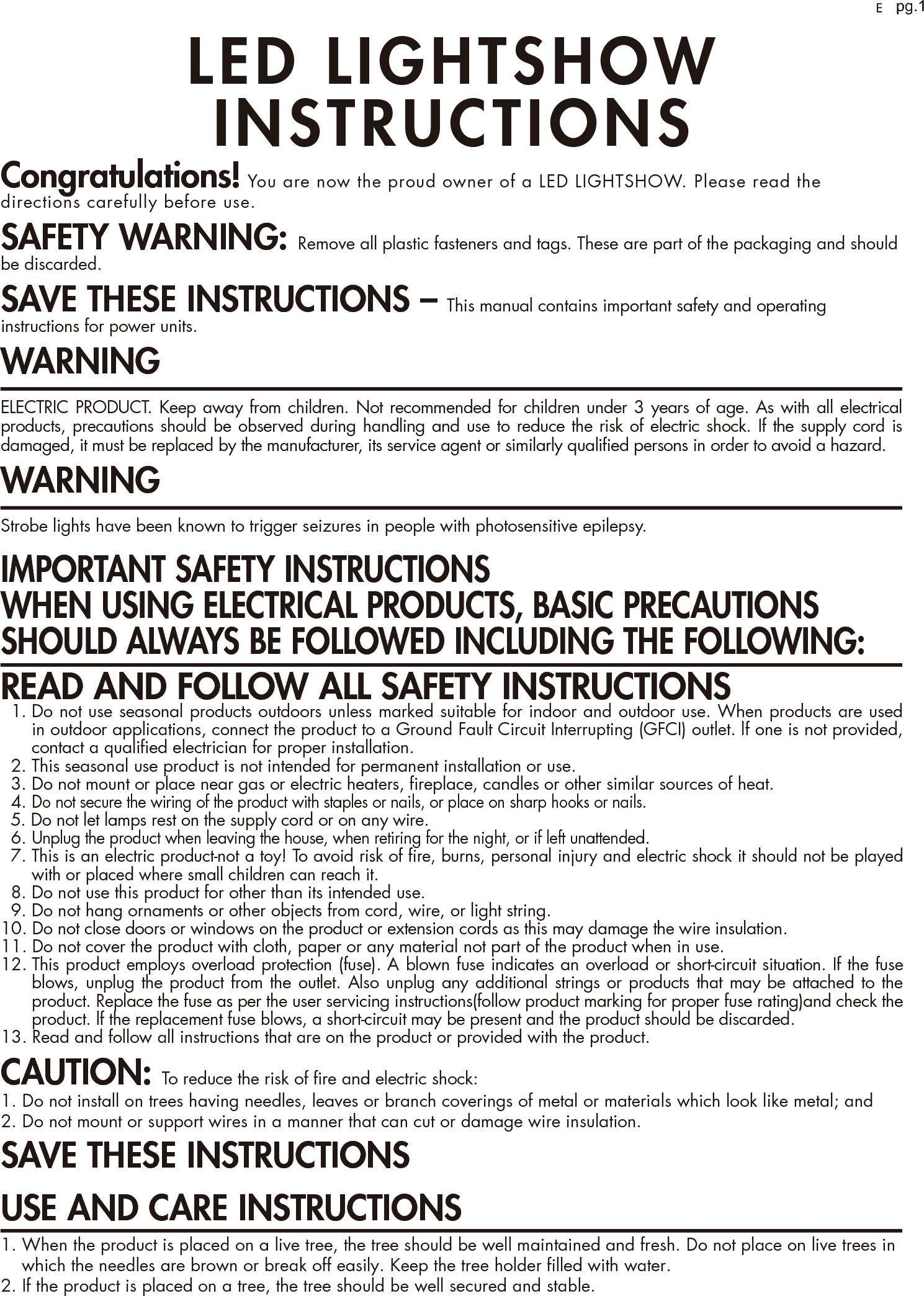 GEMMY 116480 AppLights-Lightshow String User Manual APP Lightshow ...