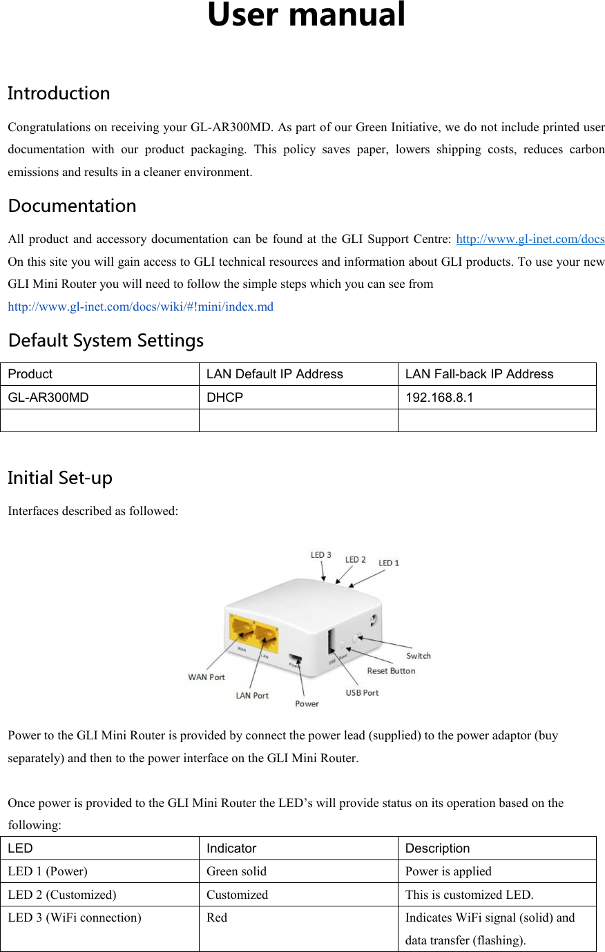 GL Technologies AR300M GL-AR300M mini router User Manual 2 GL AR300MD 1