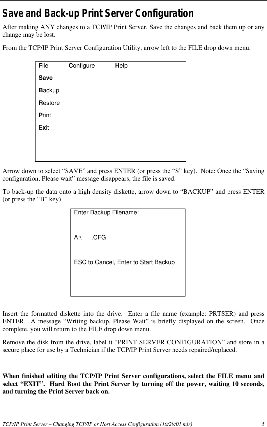 Galileo Tcp Ip Print Server Users Manual F306AE9