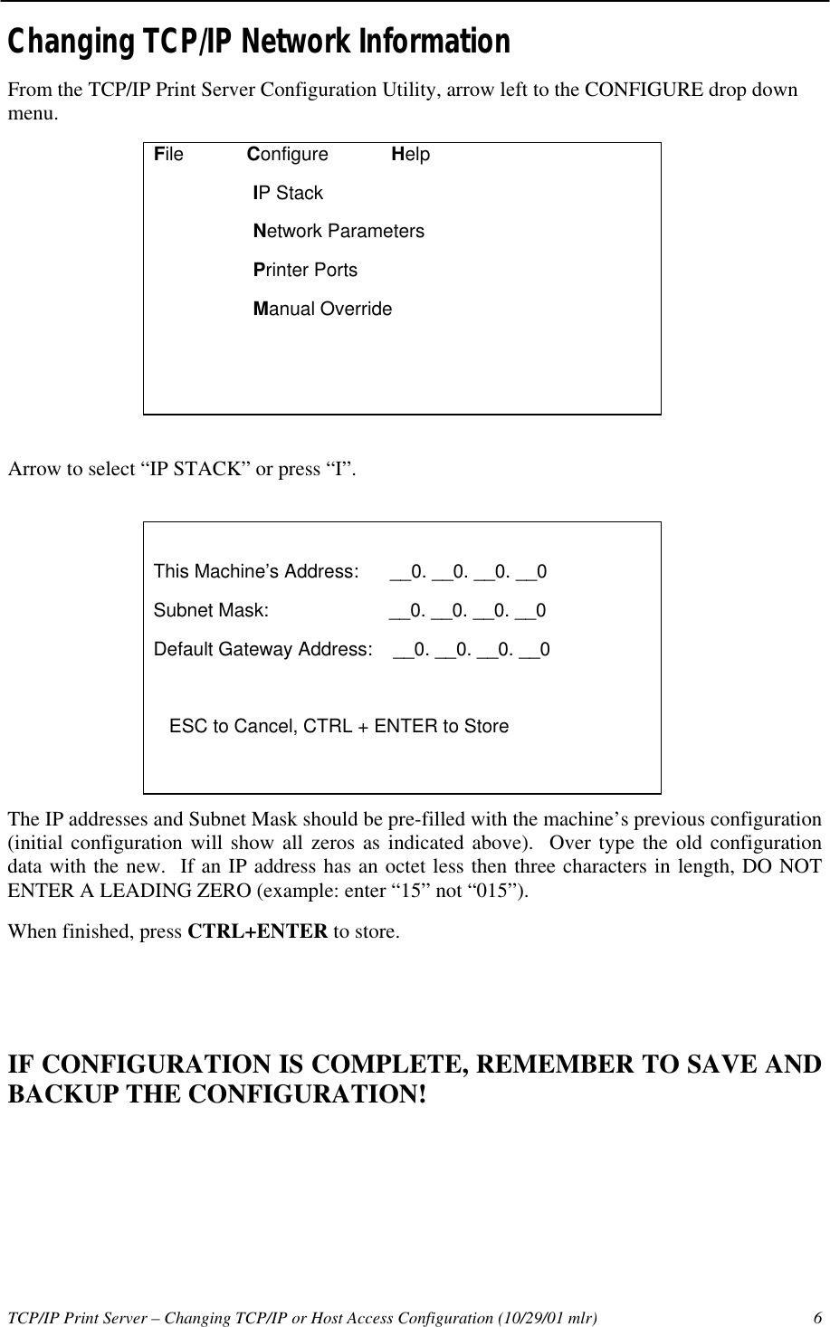 Galileo Tcp Ip Print Server Users Manual F306AE9