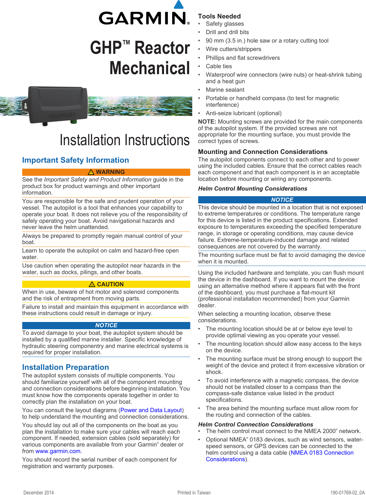 Garmin Ghp Reactor Mechanical Retrofit Solenoid Corepack Installation ...
