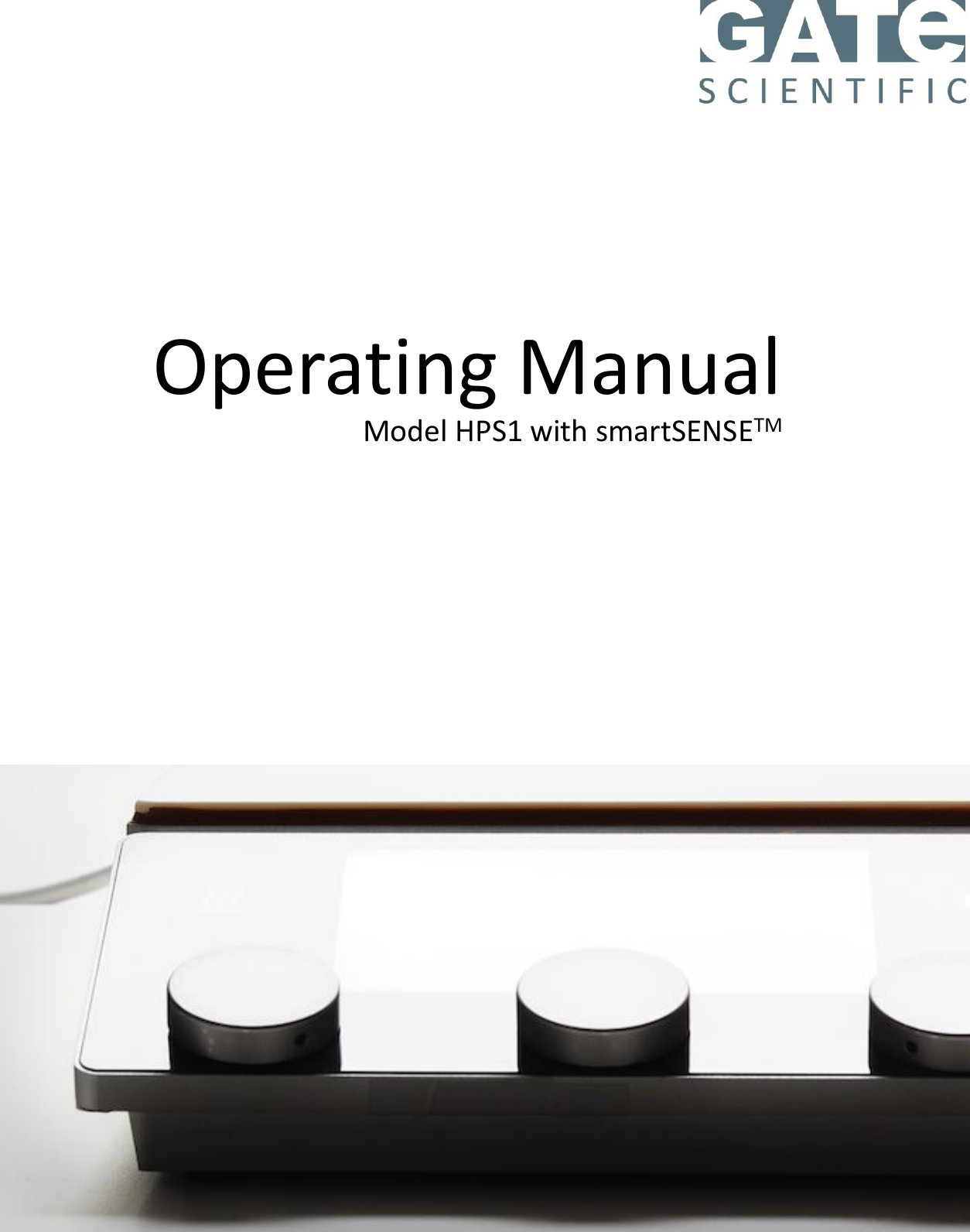 Gate Scientific 001 Hotplate Stirrer with RFID Stir bar User Manual