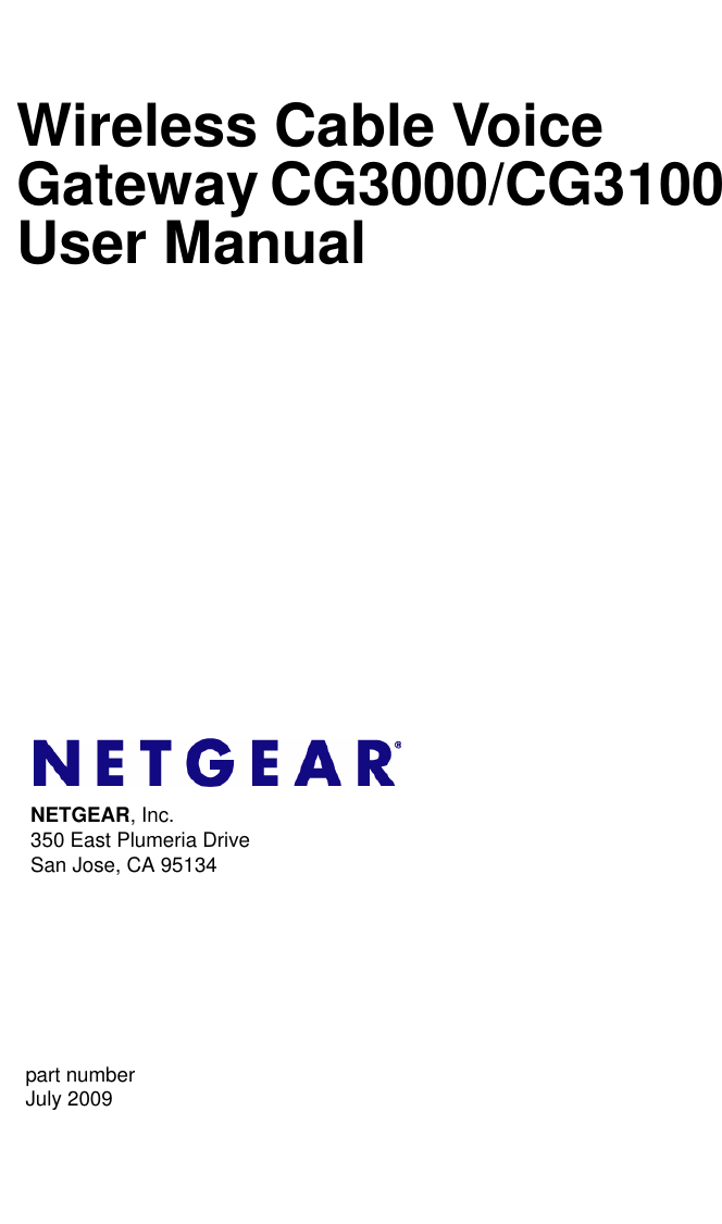 Gateway Cable Box Cg3000 Users Manual FullManual