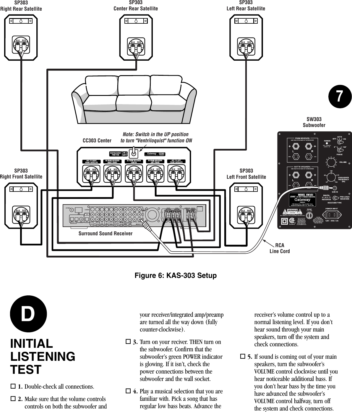 Gateway Kas103 Users Manual KAS 103/KAS 203/KAS 303 Speaker ...