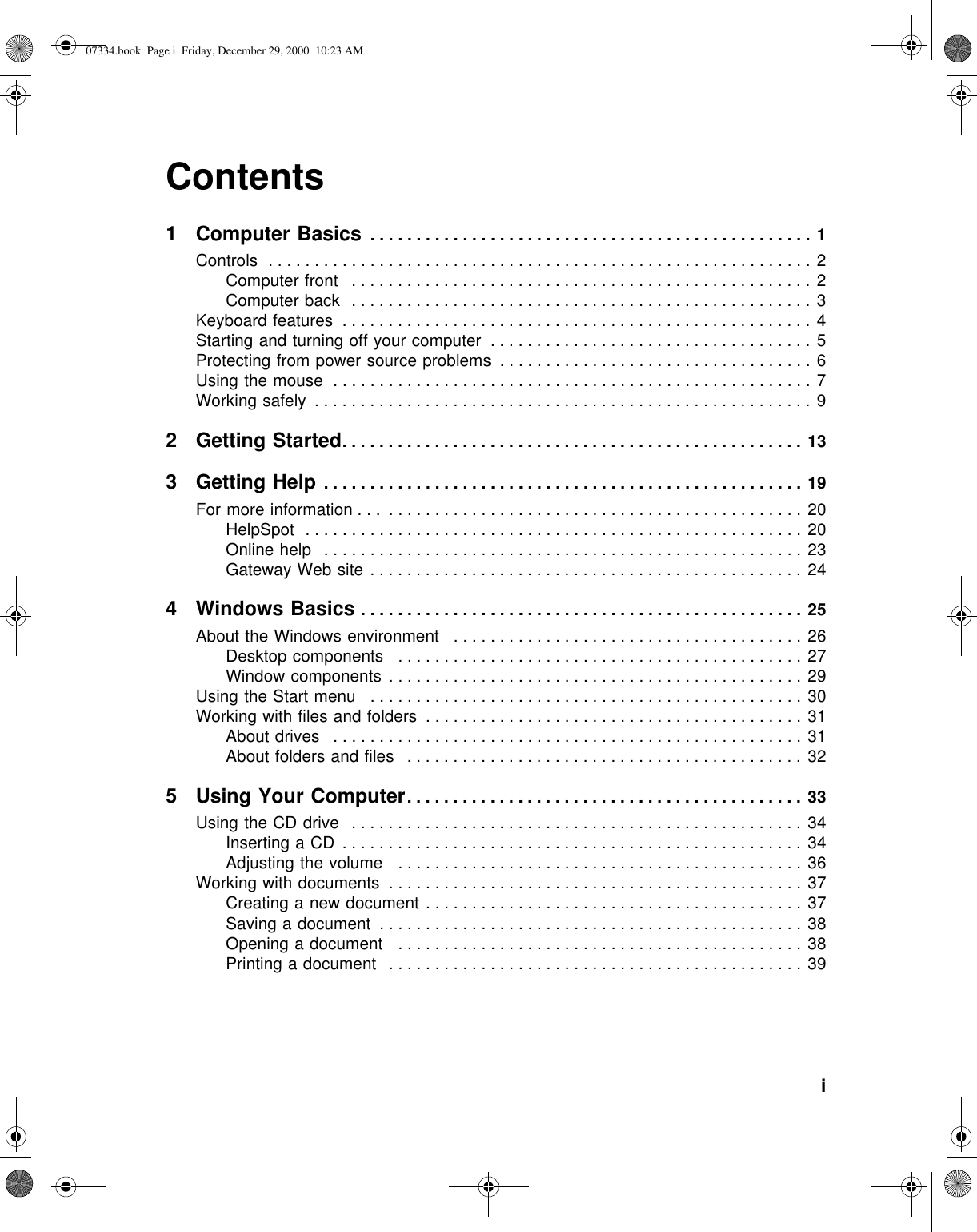 Gateway Pc Users Manual 07334