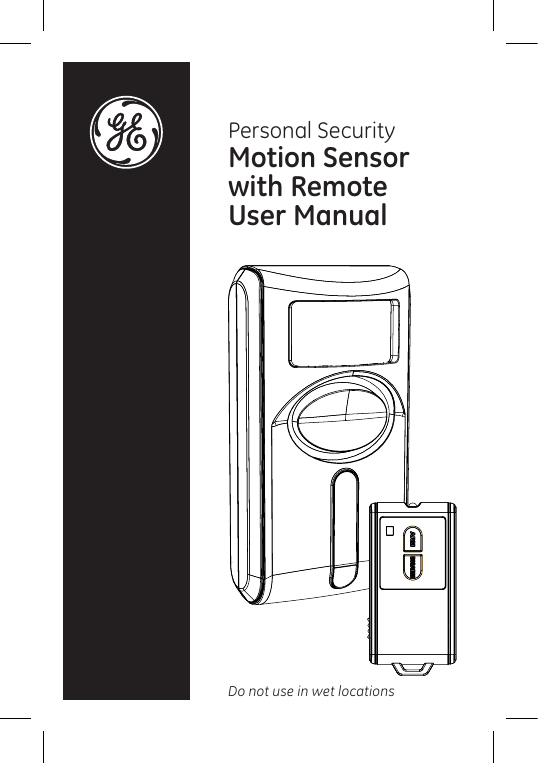 Ge Appliances 51207 Wireless Motion Sensor Alarm With Keychain Remote ...