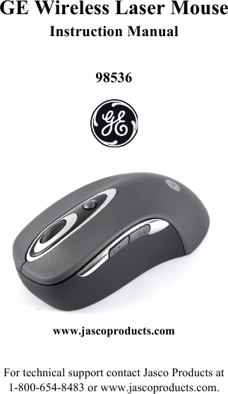 Ge Appliances 98536 Wireless Laser Mouse Owners Manual English
