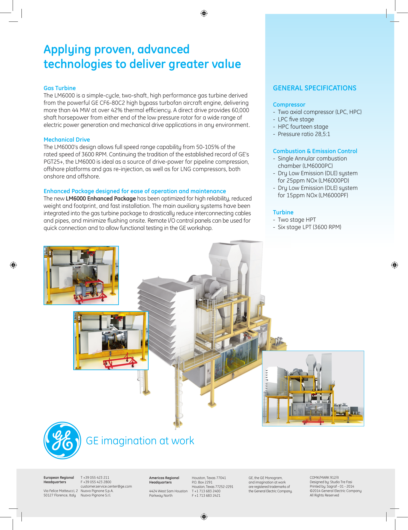 Ge Appliances Aeroderivative Gas Turbines Lm6000 Brochure