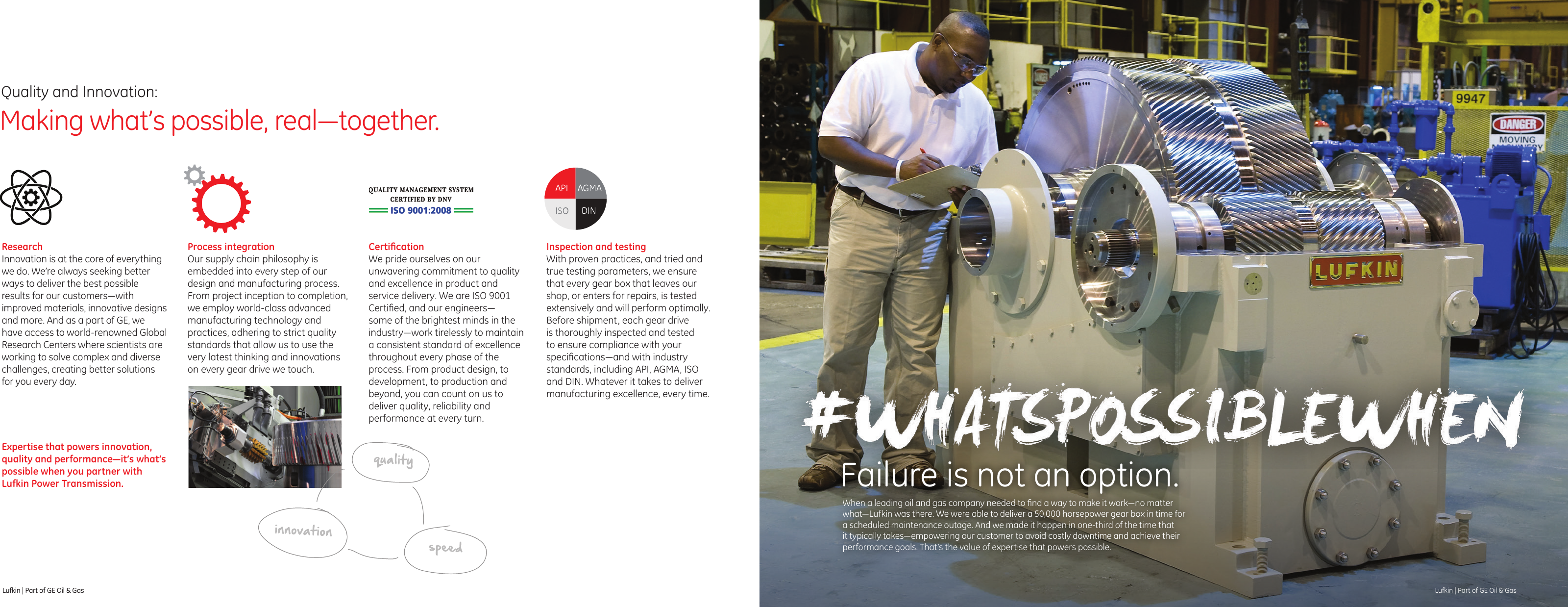 Ge Appliances Lufkin And Allen Gears Gearbox Technology Brochure